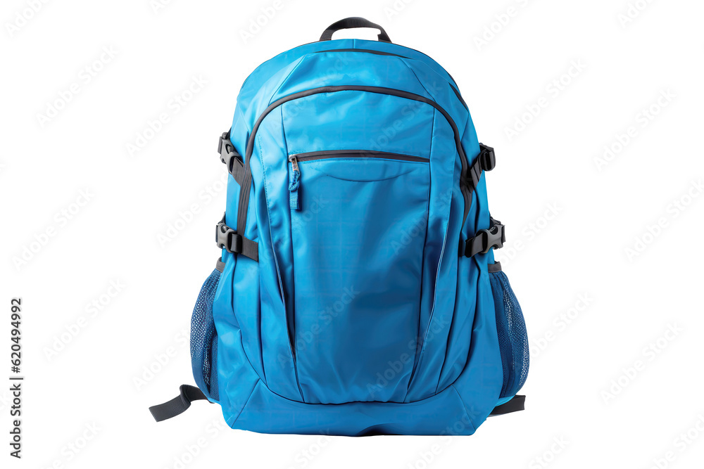Blue Backpack On Isolated Transparent Background, Png. Generative AI ...