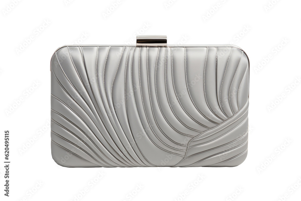 Grey Clutch On Isolated Transparent Background, Png. Generative AI ...
