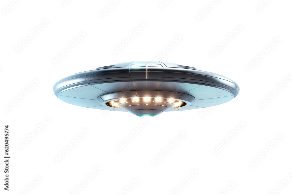Ufo On Isolated Transparent Background, Png. Generative AI Stock ...