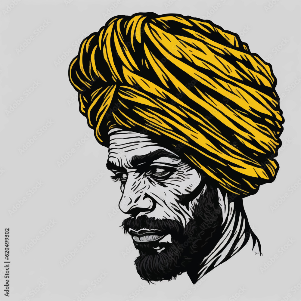 turban, vector, illustration, white background Stock Vector | Adobe Stock