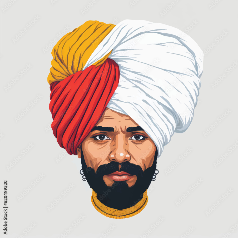 turban, vector, illustration, white background Stock Vector | Adobe Stock