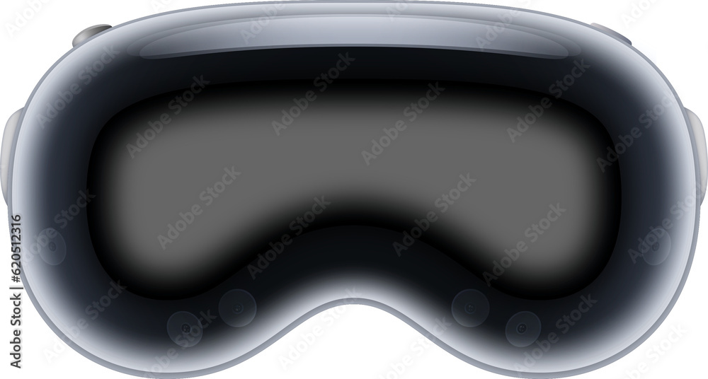 VR Headset vector mockup illustration. Vectorial virtual reality ...