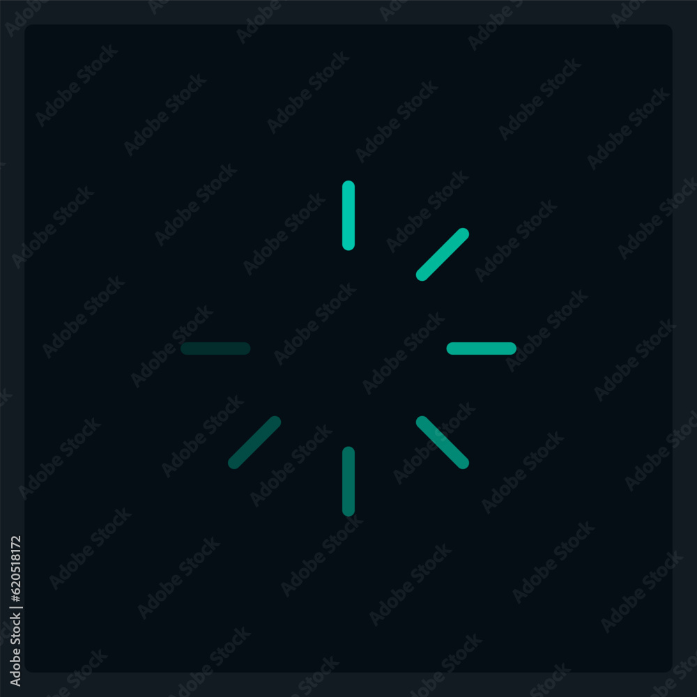 Round loader UI element template. Progress bar. Editable isolated ...