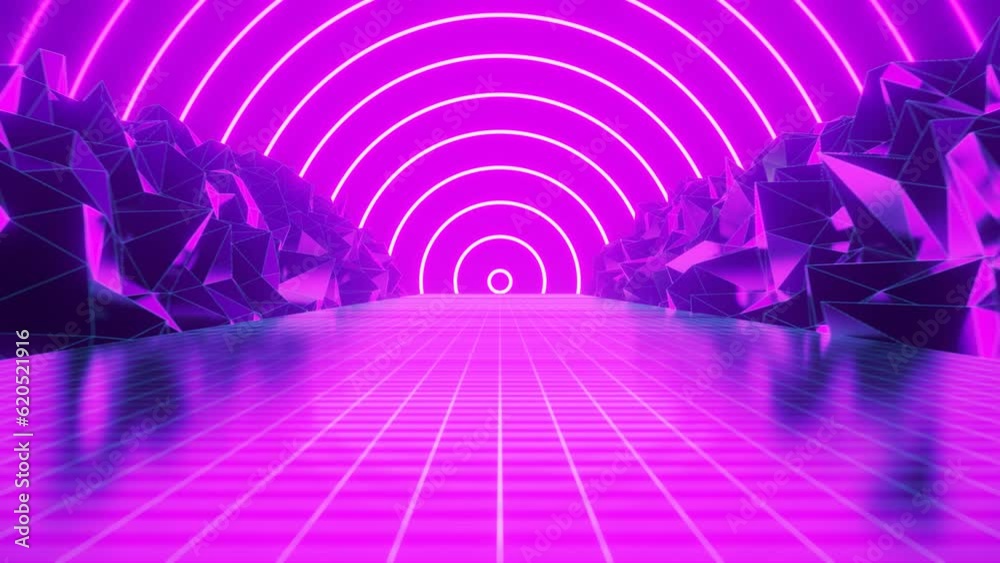 Event Concert Header Designers Stage design Editors and VJs Retrowave ...