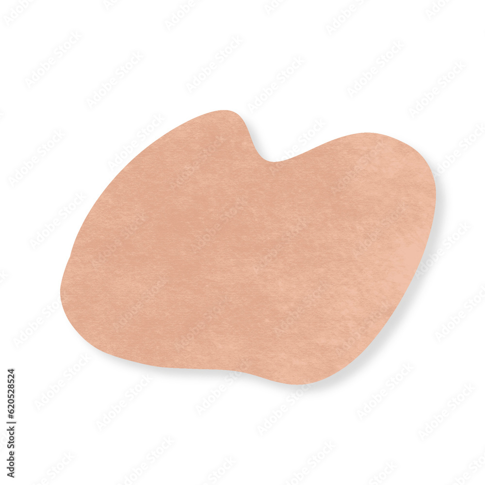 Form Brown Blobs With a Paper Texture Stock Photo | Adobe Stock