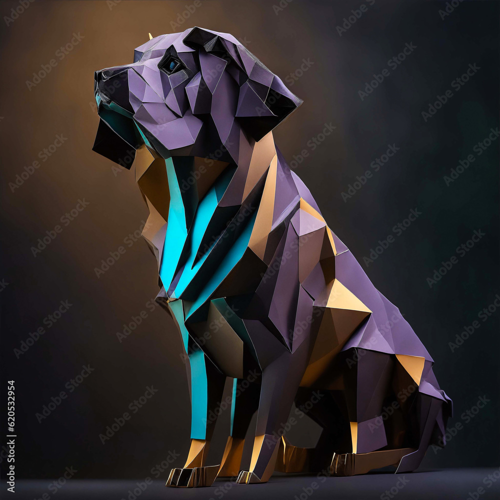 Using a dramatic and random color palette, I meticulously created a ...