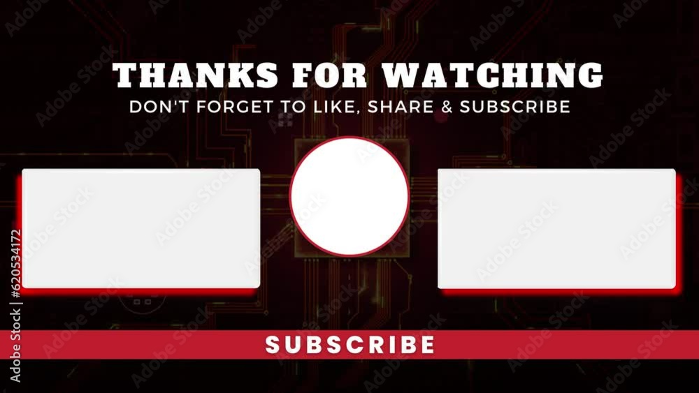 Thanks for watching animation text with animated circuit background ...
