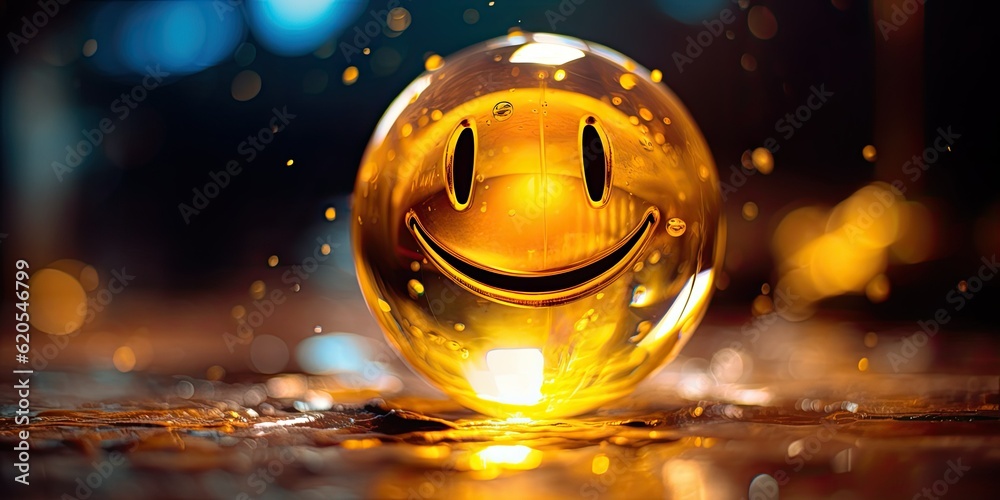 smiley face A close-up photograph of a beaming smiley face Generative ...