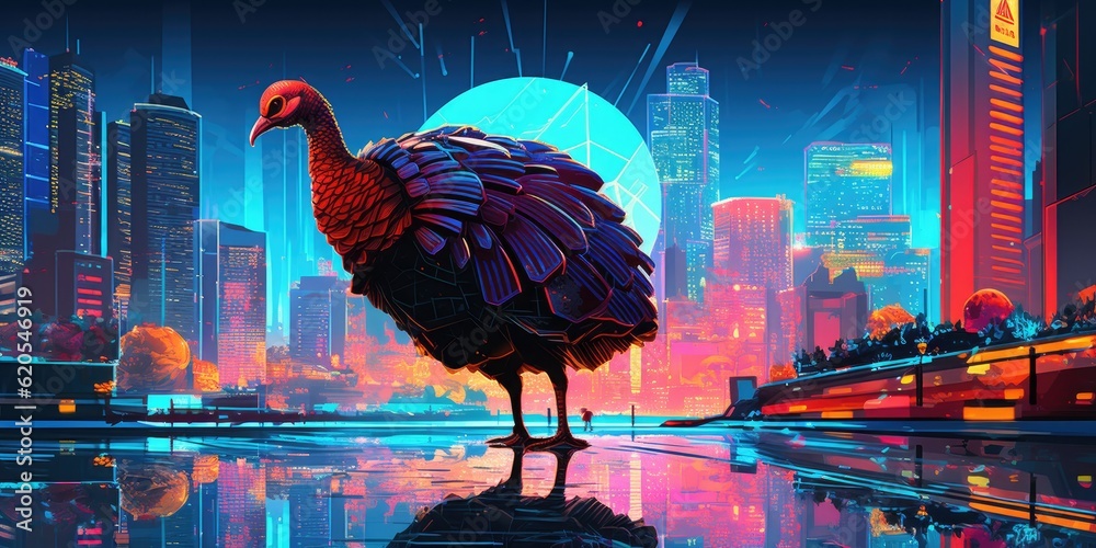 turkey clipart digital illustration of turkey clipart featuring a sleek ...