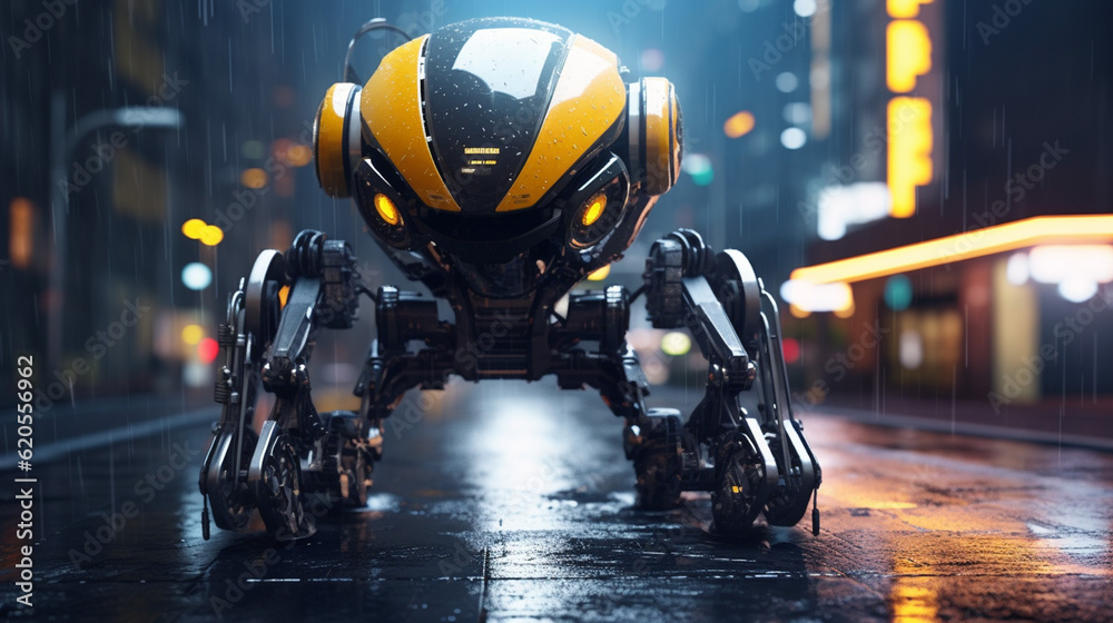 hand touching robotic transparent technology display ,digital ...