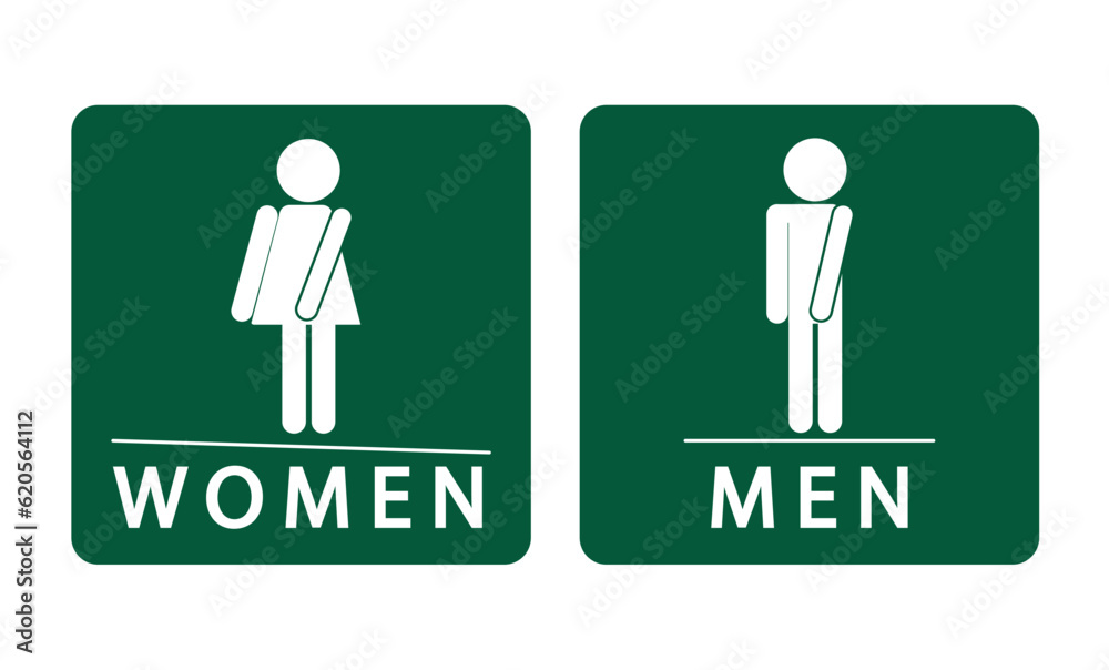 Printable isolated sticker label design of men man and women women ...