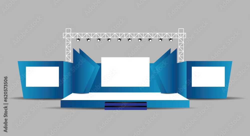 2d Stage Design for All Kinds of Events Use vector illustration Stock ...