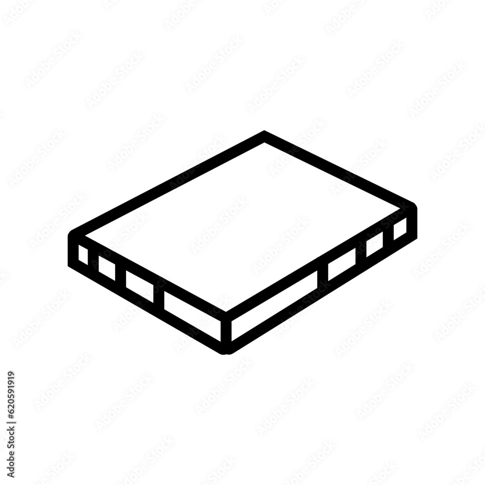 concrete slab civil engineer line icon vector. concrete slab civil ...