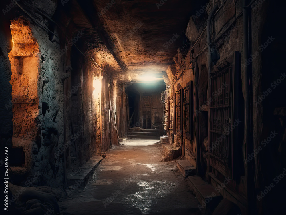 Abandoned Rustic Catacombs Stock Photo | Adobe Stock
