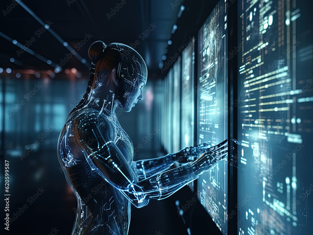 dramatic digital artwork that captures the growing intensity of cyber ...