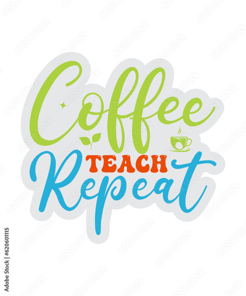 Teacher sticker svg, Teacher sticker pack svg, Back to school svg ...
