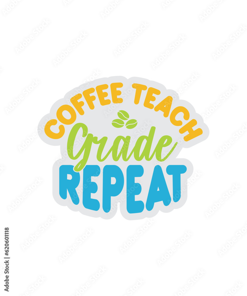 Teacher sticker svg, Teacher sticker pack svg, Back to school svg ...