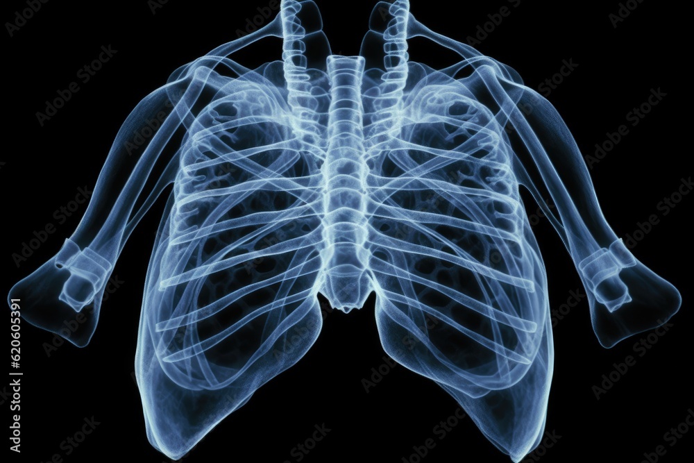 Chest x-ray image of dextrocardia and situs inversus patient that ...