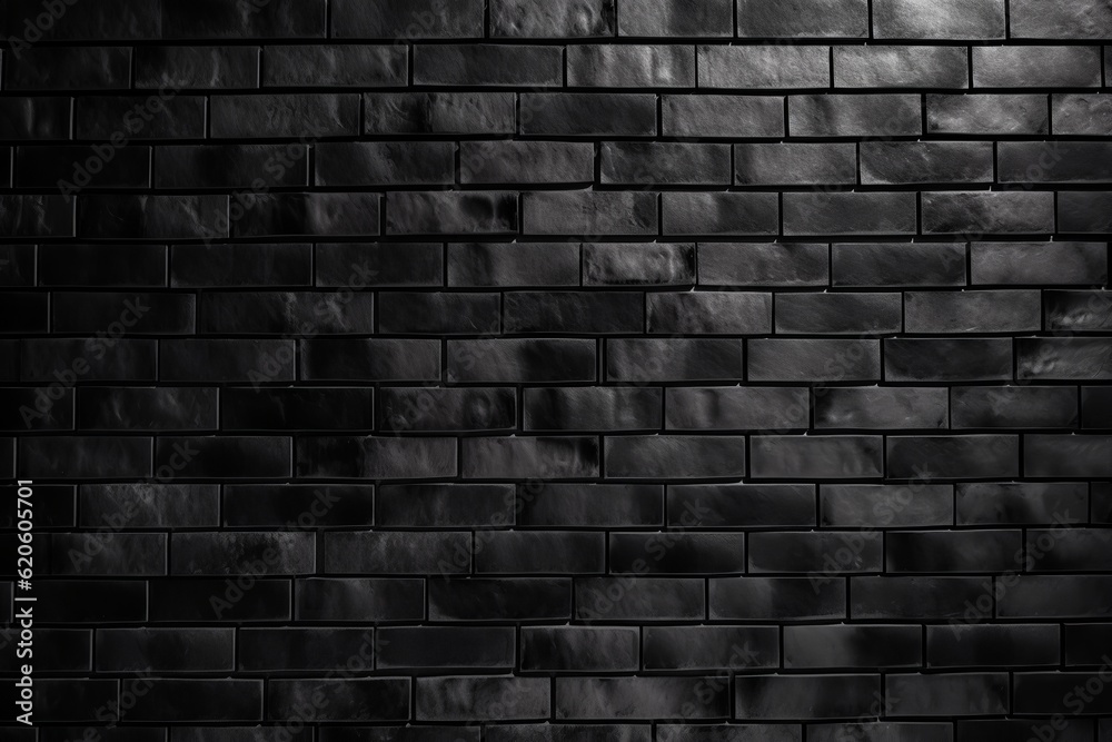 Seamless Elegance: High-Resolution Real Photo of Black Tile Brick ...