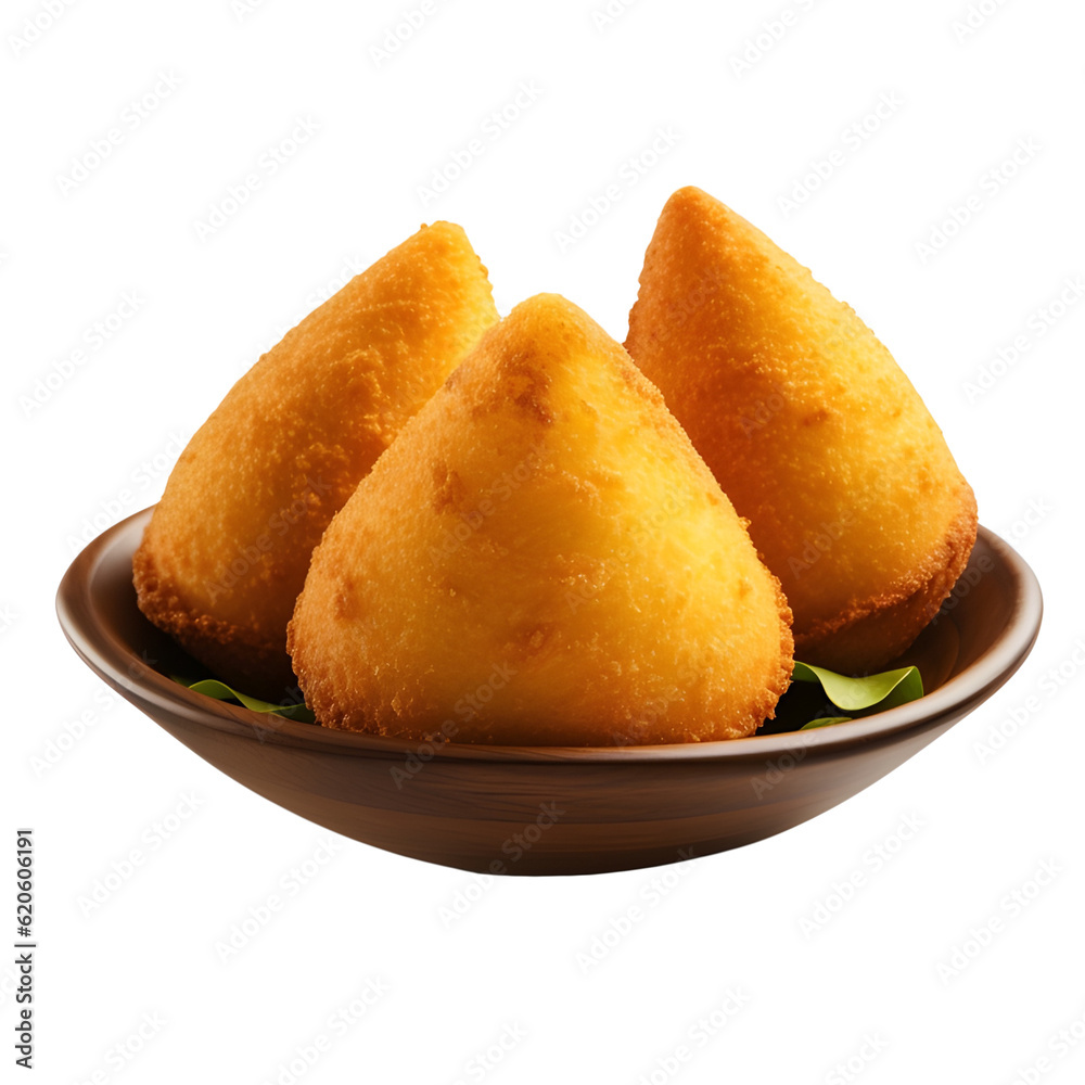 Snack Coxinha, traditional Brazilian cuisine stuffed with shredded ...
