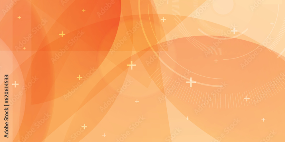 Abstract yellow background with futuristic science and technology ...