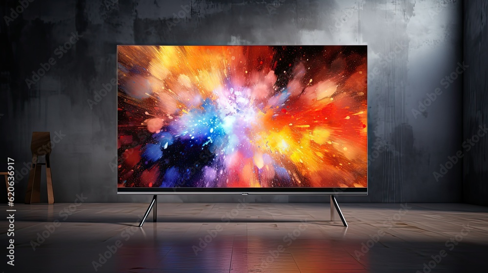 SMART OLED TV promotional photo with beautiful wallpaper, Internet of ...