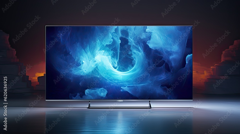 SMART OLED TV promotional photo with beautiful wallpaper, Internet of ...