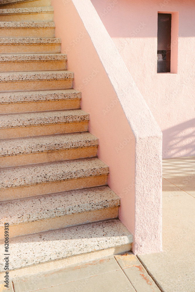 Pink Stair Stock Photo | Adobe Stock