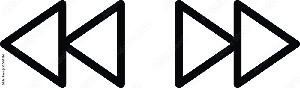 previous and next play button icons .forward and previous icons ...