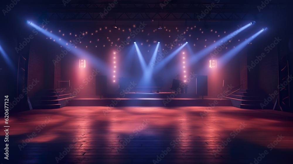 Lighting ramp with powerful spotlights for creating artificial lighting ...