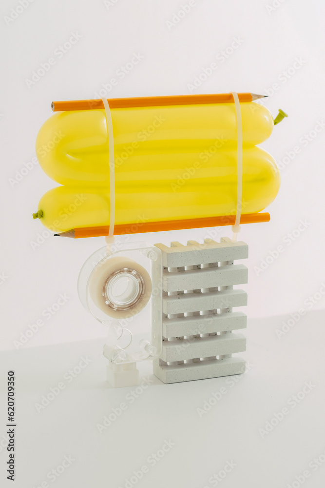 objects forming sculpture. Stock Photo | Adobe Stock