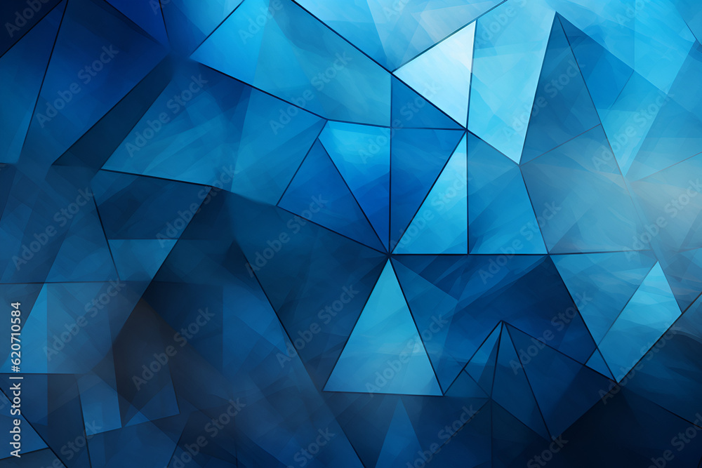 blue abstract background with triangles Stock Illustration | Adobe Stock