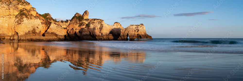 Praia da Prainha Beach Arches and Cliffs Algarve Portugal Stock Photo ...