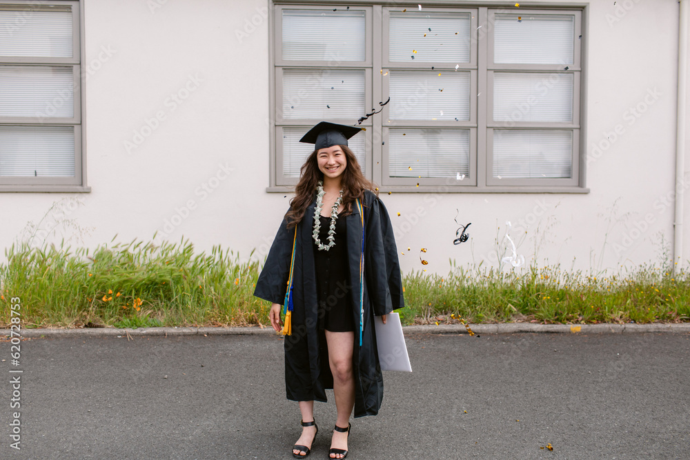 Graduation High School Teen girl portrait Stock Photo | Adobe Stock