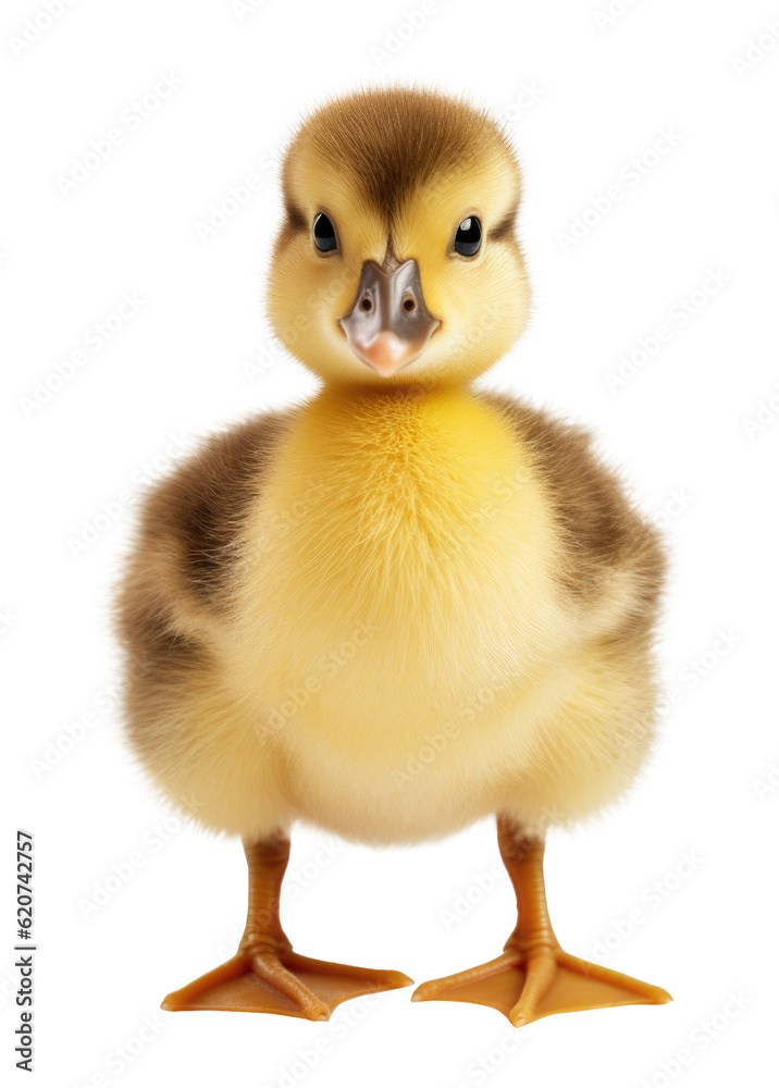 Duckling Front View Isolated on Transparent Background - Generative AI ...