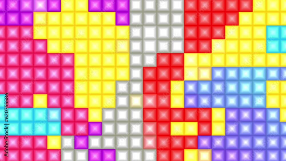 Abstract Color mosaic 3d motion cube, puzzle Screensaver backgrounds ...