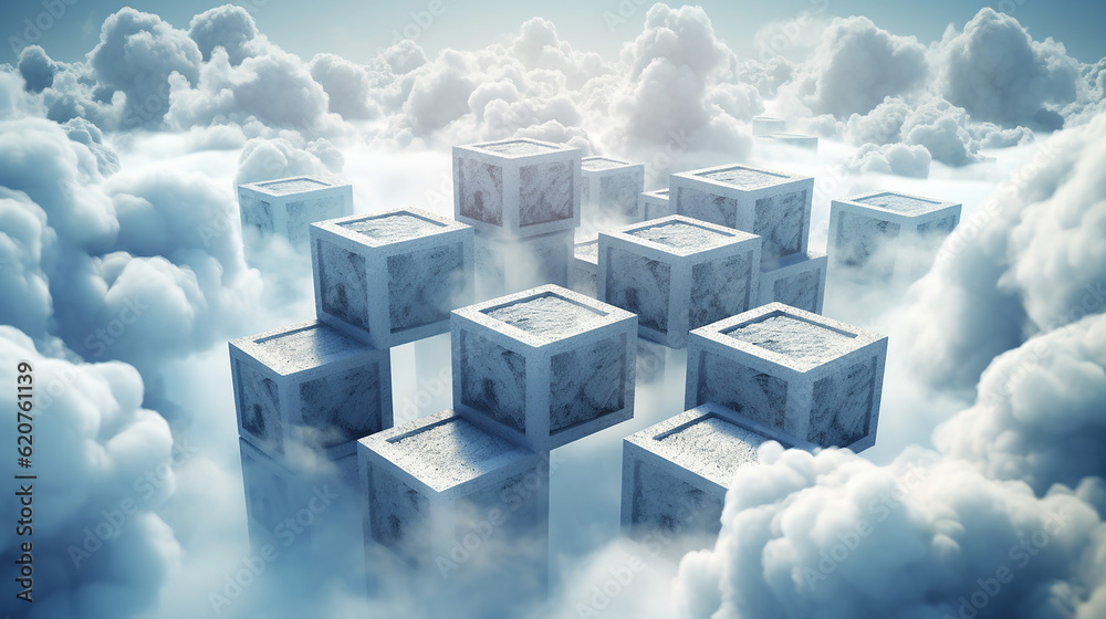 Cubes of CO2. Visualization in tons cubic volumes. Decarbonization ...