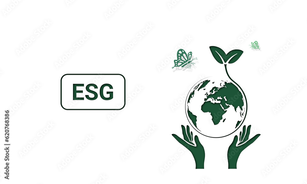 Environmentally friendly green earth symbol. Logo or icon for designing ...