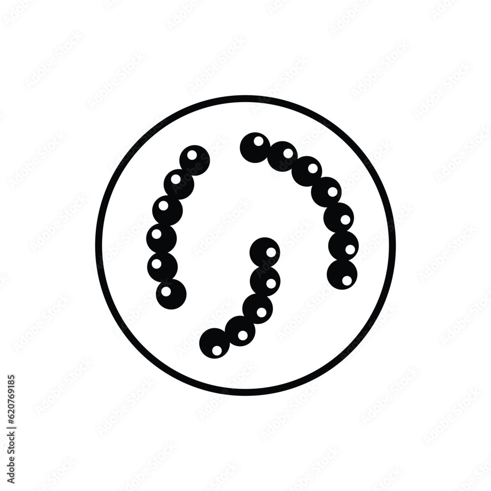 Coccus bacteria icon design. isolated on white background. vector ...