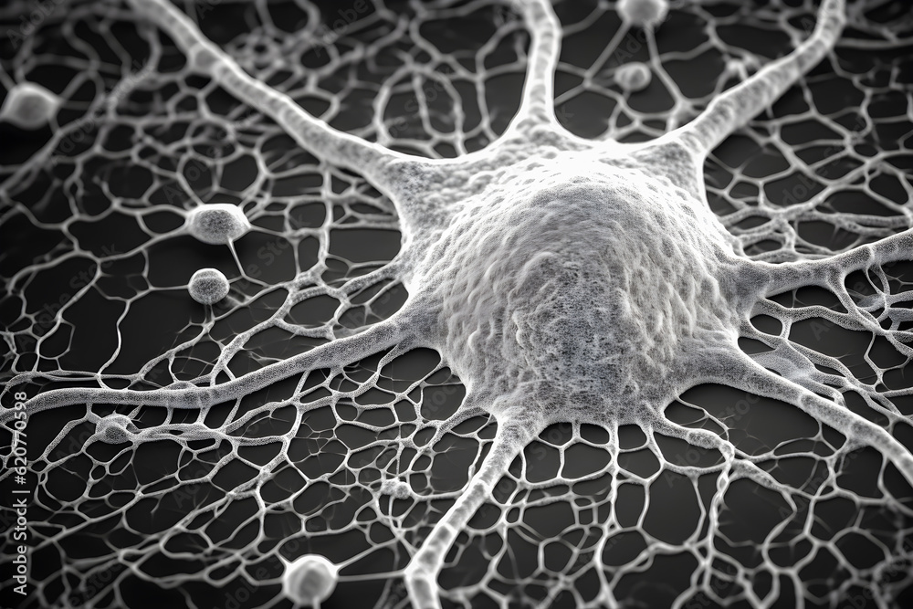 Neural network . Neuron cells of human nervous system . Created by ...