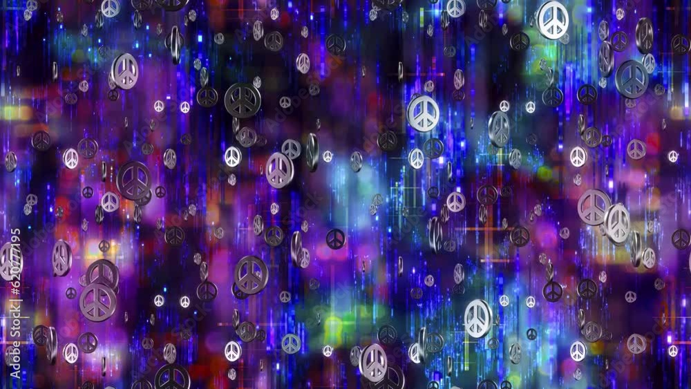 Peace Symbol Background LOOP TILE. This texture is loopable and ...