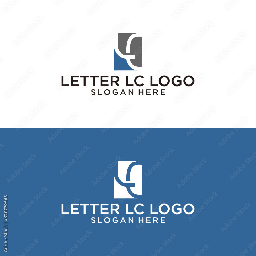 letter lc logo Stock Vector | Adobe Stock