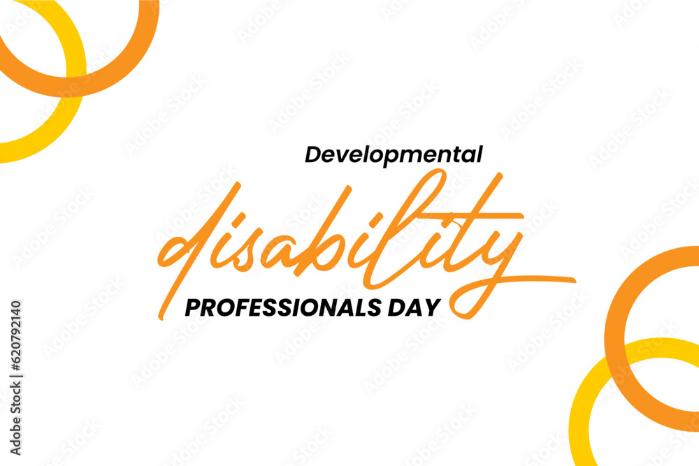 Developmental Disability Professionals Day, Holiday concept. Template ...