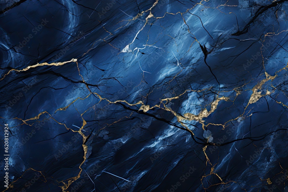 Elegant navy blue marble texture background with gold streaks. Stock ...