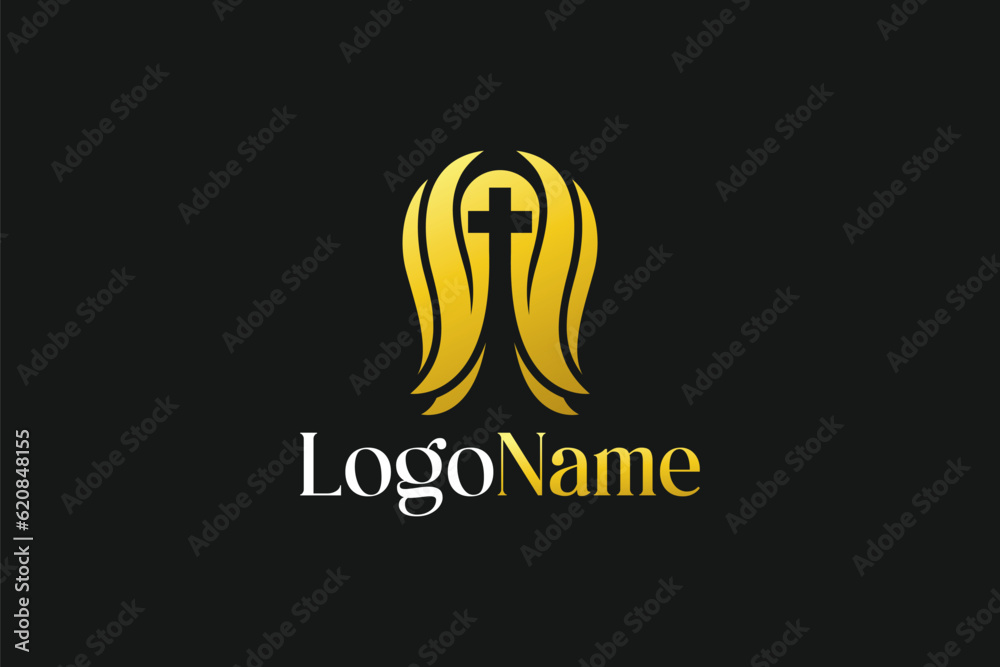Religious Logo Design - Logo Design Template Stock Vector | Adobe Stock