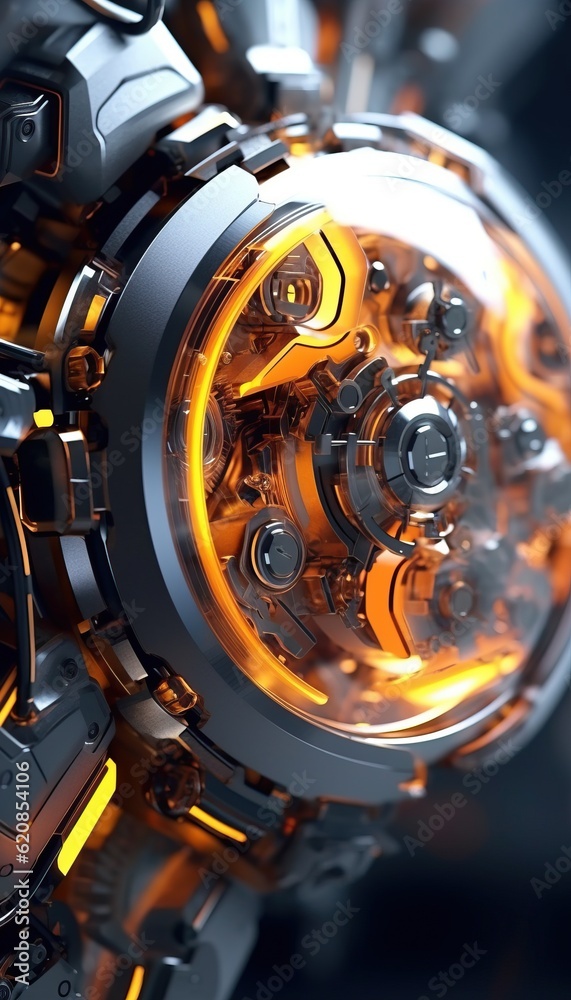 A visually stunning representation of an ultra-realistic robot that ...