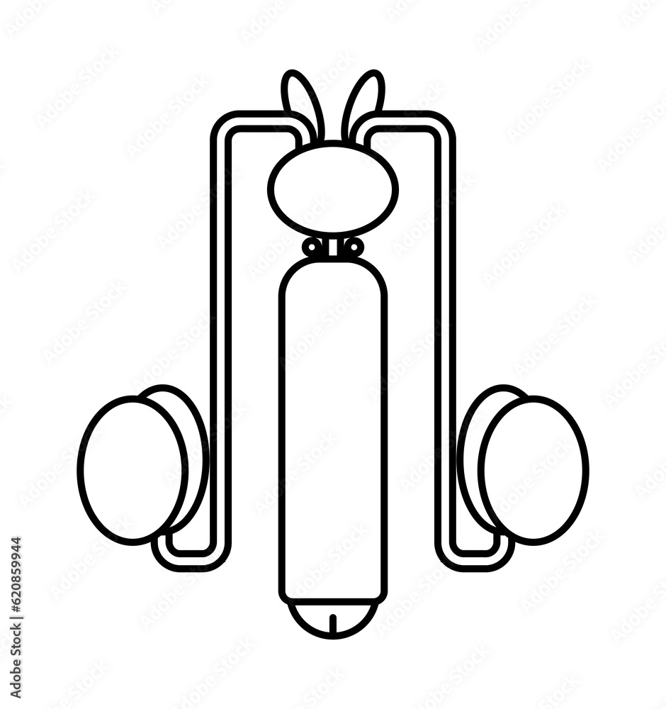 Male Reproductive System Icon In Flat Style Male Reproductive System