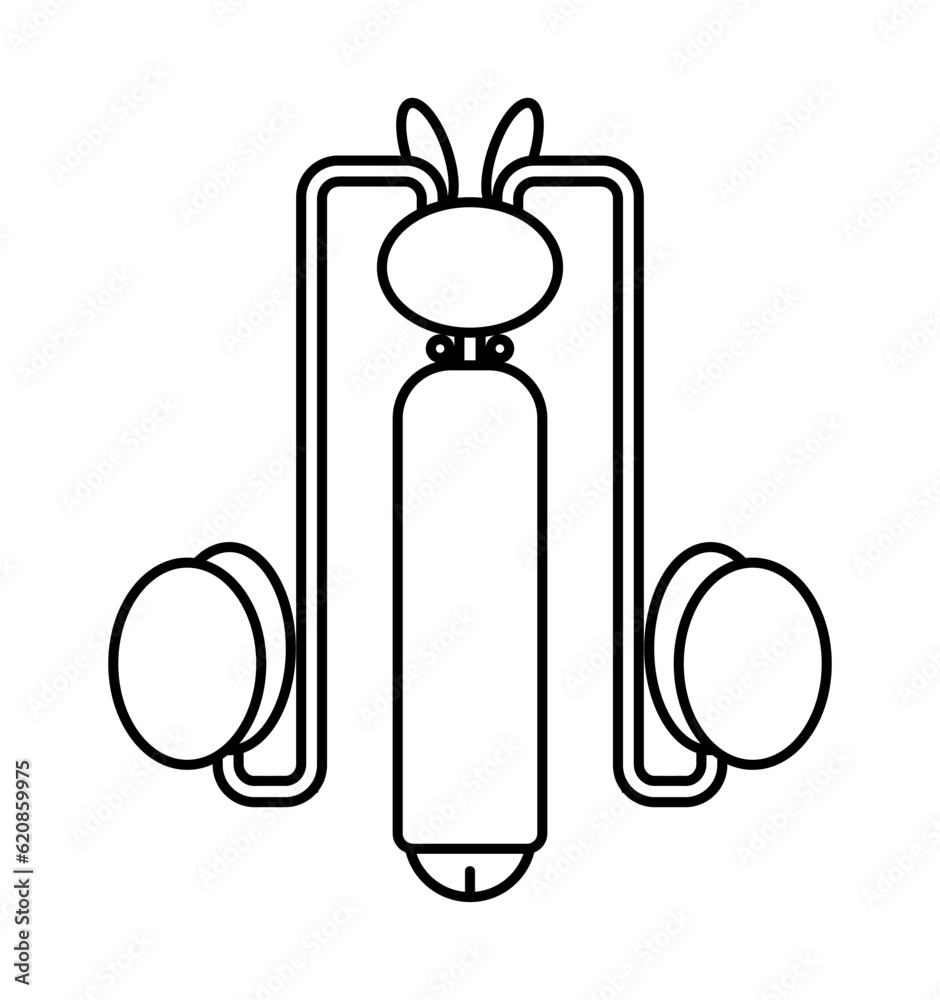Male reproductive system icon in flat style. Male reproductive system ...