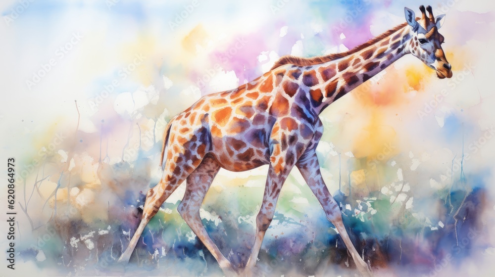 fluidity and unpredictability of watercolors by creating a dynamic and ...