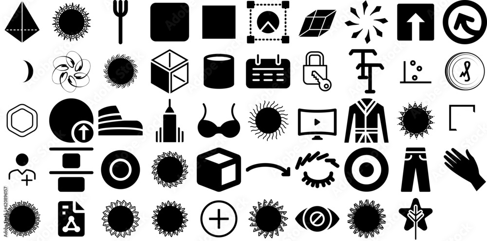 Massive Set Of Shape Icons Collection Hand-Drawn Linear Design Symbol ... Massive Set Of Shape Icons Collection Hand-Drawn Linear Design Symbol ...
